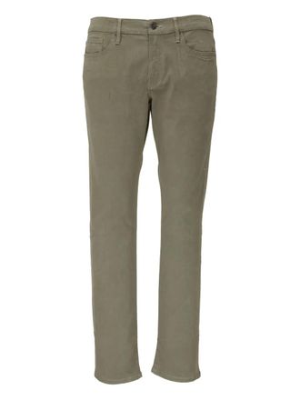 Frame Denim pantalon à effet délavé - Vert