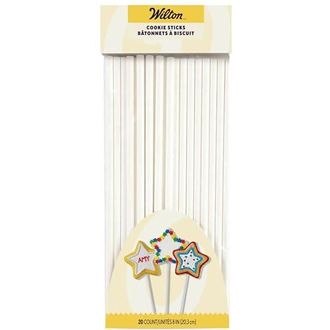 Wilton Cake Pop Stiel 20 Stück: Lollistiele Papier 20 cm Lang Papierstäbchen Lollipop Sticks für Cake Pops & Lollies - 20 cm