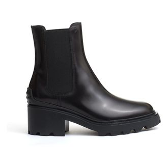Tod's Schwarze Chelsea Stiefeletten - - Shoes - Damen - Schwarzk - 38 1/2 EU