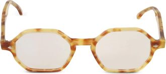 Kàdor Octagon Brille mit geometrischem Gestell - Braun