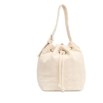 Tory Burch Wei&szlig;e Leder Eimer Tasche Stilvolles Design - - Bags - Damen - Beige - ONE SIZE