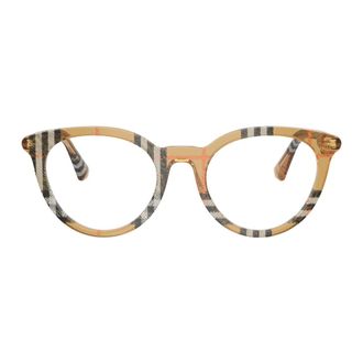 Burberry Modische Brille in Blauem Schildpattmuster - - Accessories - Damen - Braun - 50 MM