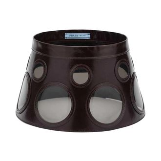 Prada Braunes Stirnband Hut - - Accessories - Damen - Braun - S