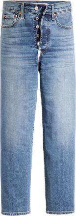 Levi's Damen Ribcage Straight Ankle Light Indigo-Flat Finish, Elevated Taste, 23W / 27L