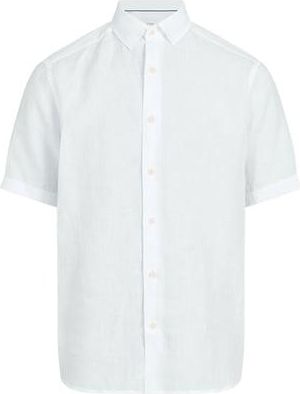 Eton Chemise droite manches courtes en lin