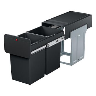 Hailo Einbaueimer EcoLine Design l 2x14l schwarz