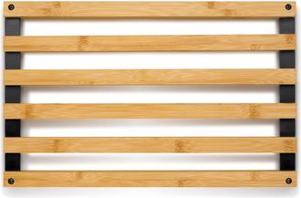 KELA Bambus Topfuntersetzer 38 x 24 x 3 cm KIRIL, Holzuntersetzer quadratisch, hitzebest&auml;ndig