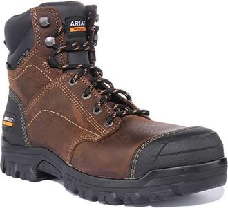 Ariat 2022 Bottes De Travail à Embout dacier 6 pour Femmes 10040405 - Marron Foncé