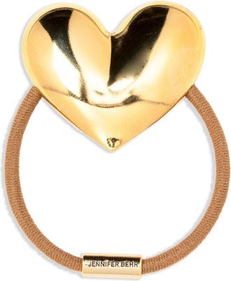 Jennifer Behr Haargummi mit Herz - Gold