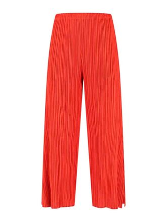Pleats Please Issey Miyake Formale Hose - Rot