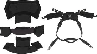 Generic MasYosh Helm-Skala-Aufh&auml;ngungssystem, Verstellbarer mit Futterpolster-Set und Kinnriemen-Modifikationen, f&uuml;r ACH Mich Wendy FMA EXF-Helme (Schwarzer S