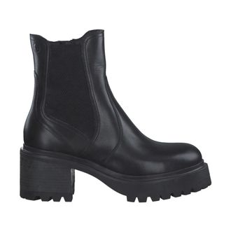 Tamaris Leder Stiefelette - - Shoes - Damen - Schwarzk - 37 EU