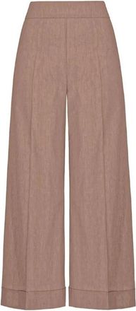D.exterior Femme, Pantalons, Brun, Taille: 38 FR Wide Pantalons
