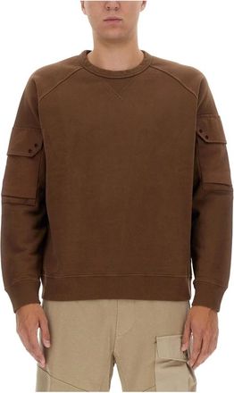 Ten c Homme, Sweatshirts et sweats &agrave; capuche, Brun, Taille: 3XL Felpa Girocollo