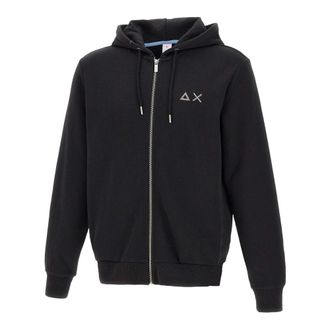 Sun 68 Homme, Sweatshirts et sweats &agrave; capuche, Noir, Taille: XL SweaT-shirt &agrave; capuche en coton noir