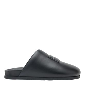 Givenchy Label Flat Mules - - Shoes - Damen - Schwarzk - 38 EU