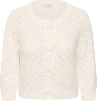 Kaffe Curve Femme, Pulls, Blanc, Taille: 42 FR Cardigans