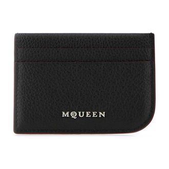 Alexander McQueen Stilvolle Schwarze Lederkartenhalter - - Accessories - Herren - Schwarzk - ONE SIZE