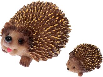 Cabilock 2st&uuml;cke Miniatur-Igel-Ornament Tischdekoration Mini-Igel-statuen F&uuml;r Haus Und Garten Detailgetreue Igel-Modelle F&uuml;r Basteln Und Dekoration