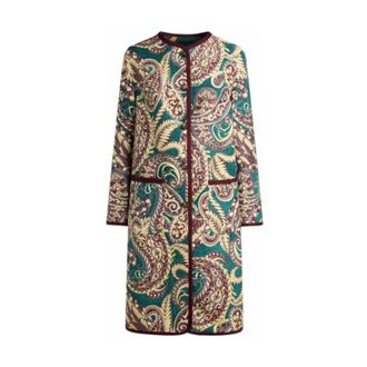 Etro Single-Breasted Manteaux - Femme - Manteaux - Multicolore - Taille: 38 FR