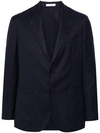 Boglioli blazer &agrave; simple boutonnage - Bleu