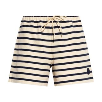 Moncler Gestreifte Shorts - - Shorts - Damen - Beige - M