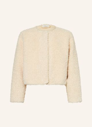 s.Oliver S.Oliver Red Teddyfell-Jacke Mit Glitzergarn weiss