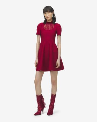 Alexander McQueen Minikleid mit Spitzeneinsatz - Item 848829Q1BE66191