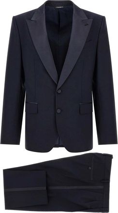 Dolce & Gabbana Knielanges Kleid - Blau