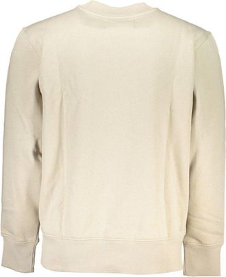 Calvin Klein Logo-Embroidered Cotton Sweatshirt - Beige