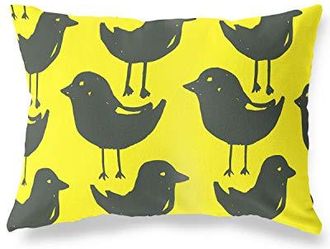 Bonamaison Le Jardin du Lin Kissen Zierkissenbezug Neongelb-Rauch Kissenbezug, Weich Bequem, Für Zuhause Autos Büro Sofa Wohnzimmer Couch Schlafzimmer Dekor, 35x