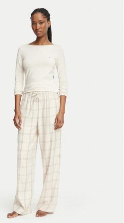 Tommy Hilfiger Pyjama UW0UW06714 Creme Regular Fit