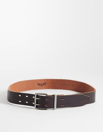 Levi's ceinture en cuir Potrero marron