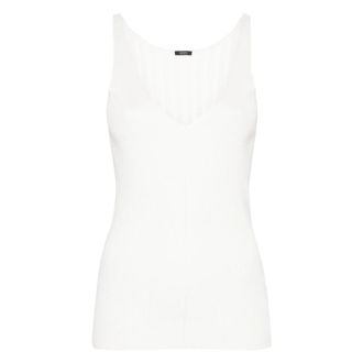 Joseph Satiny Rib Tank Top - - Tops - Damen - Wei&szlig; - S