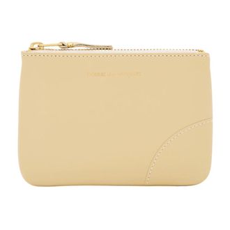 Comme Des Gar&ccedil;ons unisex, Accessoires, Beige, Taille: ONE Size Classic Line Leather Wallet