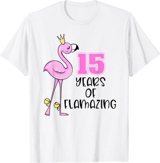 BDAZ 15 Jahre Flamingo Design Beach 15. Geburtstag T-Shirt