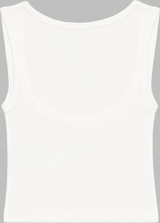 Vivienne Westwood Ribbed Viscose Tank Top - White