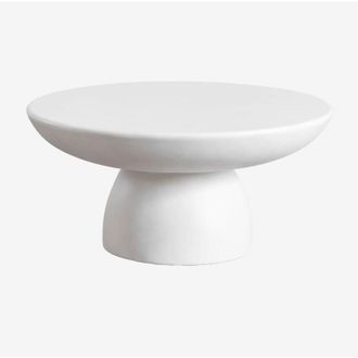 Sklum Sklum - Table basse de jardin ronde Ø70 cm en ciment Zenadia
