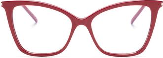 Saint Laurent Eyewear Brille mit Cat-Eye-Gestell - Rot