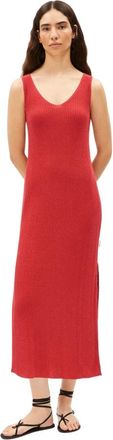 Armedangels Femme, Robes, Rouge, Taille: 36 FR Cindaa Lino Knit Dress