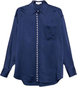 Stella McCartney Femme, Blouses et Chemises, Bleu, Taille: 34 FR Pearl Shirt