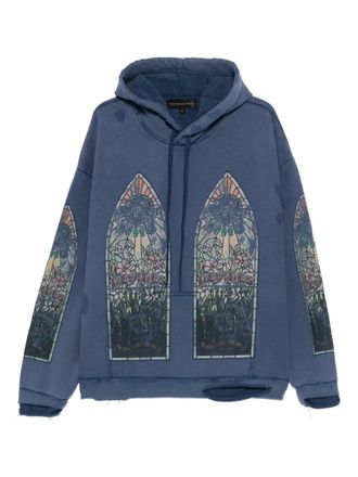 Who Decides War by Ev Bravado hoodie &agrave; poche kangourou - Bleu