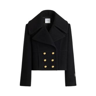 Patou Kurzer- zweireihiger Mantel - - Jackets - Damen - Schwarzk - S