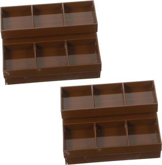 Amosfun 2 St&uuml;ck Teiliges Miniatur Obst Gem&uuml;seregal aus Stabilem Material Realistisches Miniatur Supermarktregal f&uuml;r Puppenhaus Langlebiges Miniaturm&ouml;bel Detai