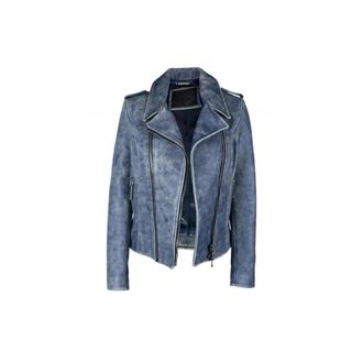 Philipp Plein Femme, Vestes, Bleu, Taille: 36 FR Perfecto Jacket