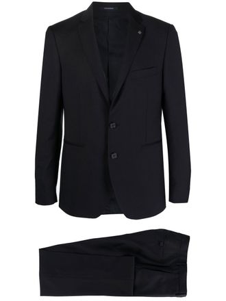 Tagliatore costume &agrave; veste &agrave; simple boutonnage - Bleu