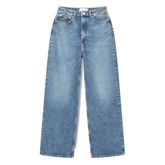 Sams&oslash;e & Sams&oslash;e Weite Bein Bio-Baumwolljeans - - Jeans - Damen - Blau - W27 L32