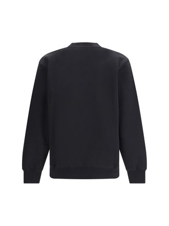 Philipp Plein Mens Crewneck Sweatshirt With Round Neckline Black Cotton Sweatshirts Sweater