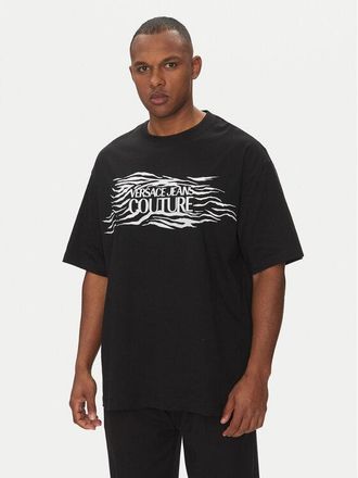 Versace Jeans Couture T-Shirt 78GAH6L1 Schwarz Regular Fit