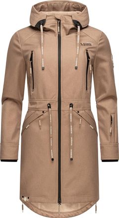 Marikoo Damen Softshellmantel Funktionsmantel Racquellee Taupe Grey Gr. XXL
